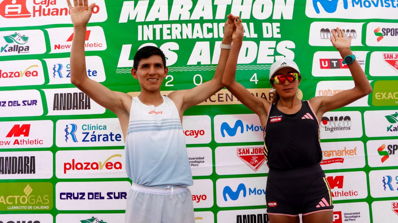 Frank Luján y Thalía Valdivia se consagran campeones de la Maraton ...
